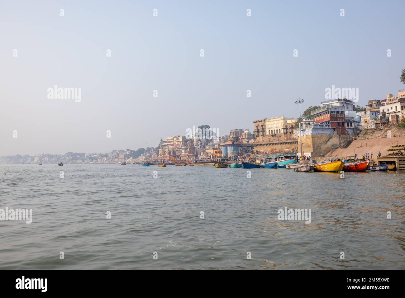 Architecture of ancient building, Historic Varanasi city with ancient ...