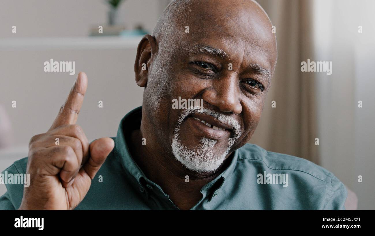 Old bald bearded middle-aged man African grandfather biracial ...