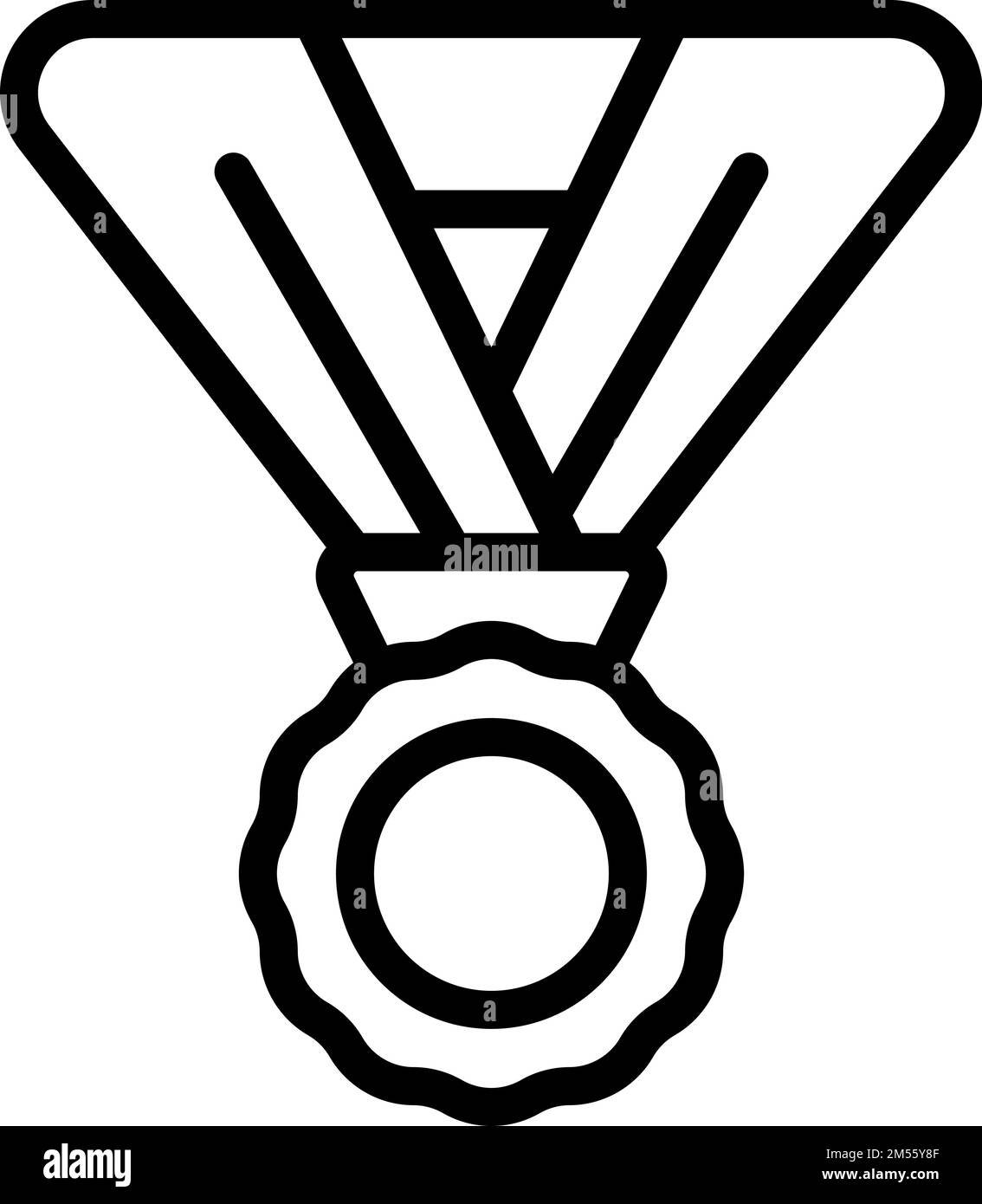 Gold medal icon outline vector. Student club. University people Stock ...