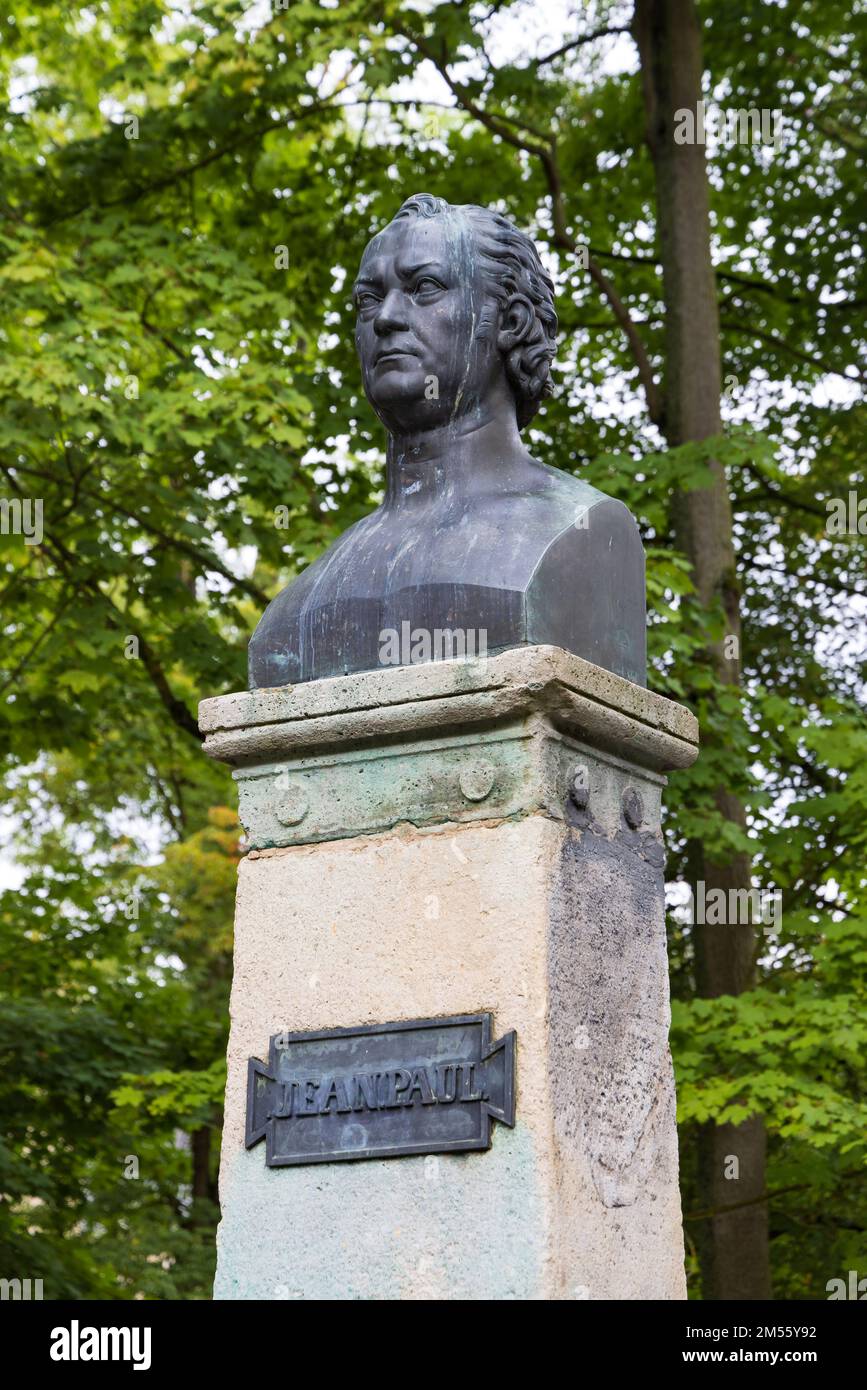 Meiningen, Germany - September 15, 2022: Sculpture of wrtier Jean Paul ...
