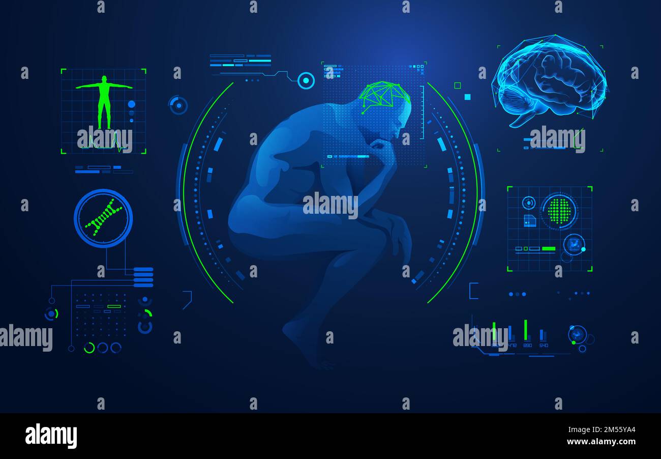 Human Brain Scan Development Stock Vector Images Alamy