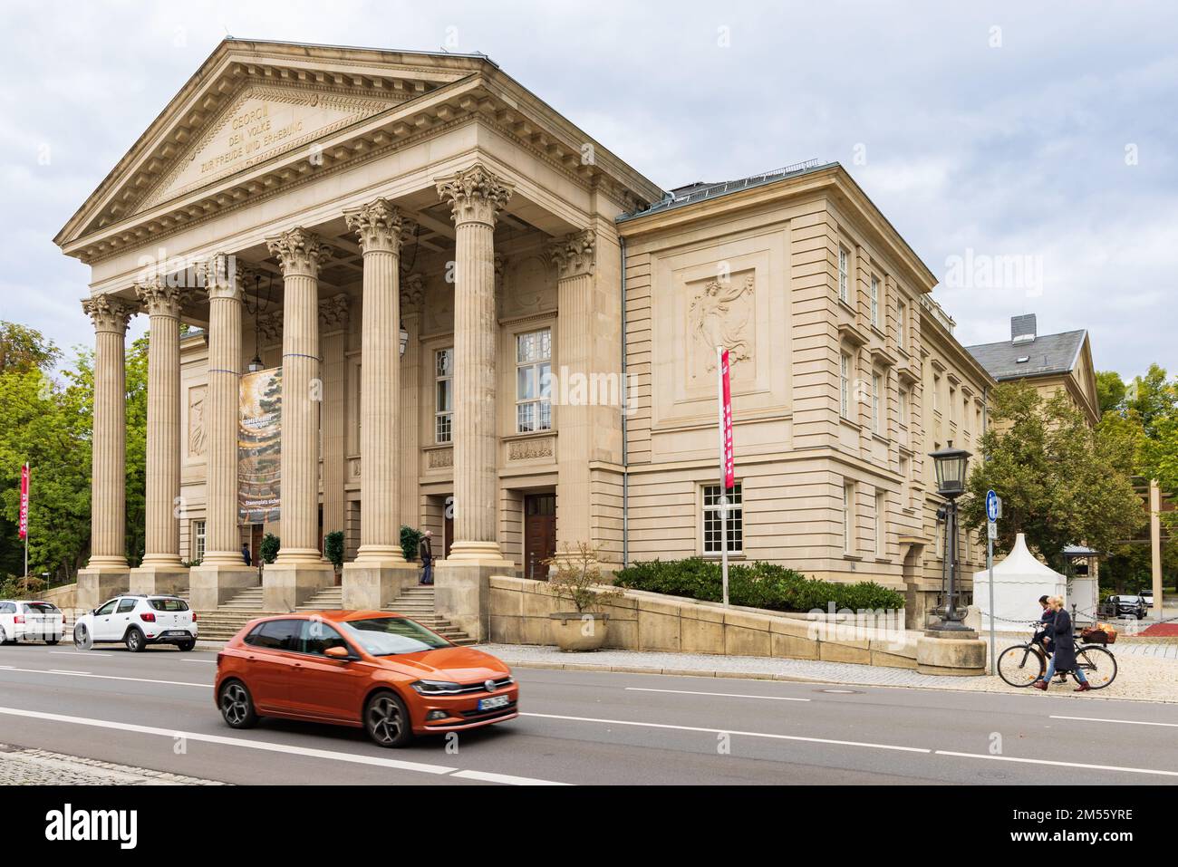 Meiningen, Germany - September 15, 2022: State theatre of Meiningen ...