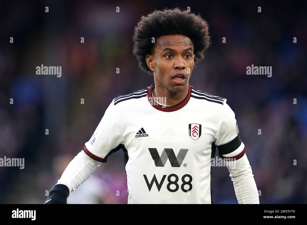 Fulham's Willian looks on during the Premier League match at Selhurst Park, London. Picture date ...