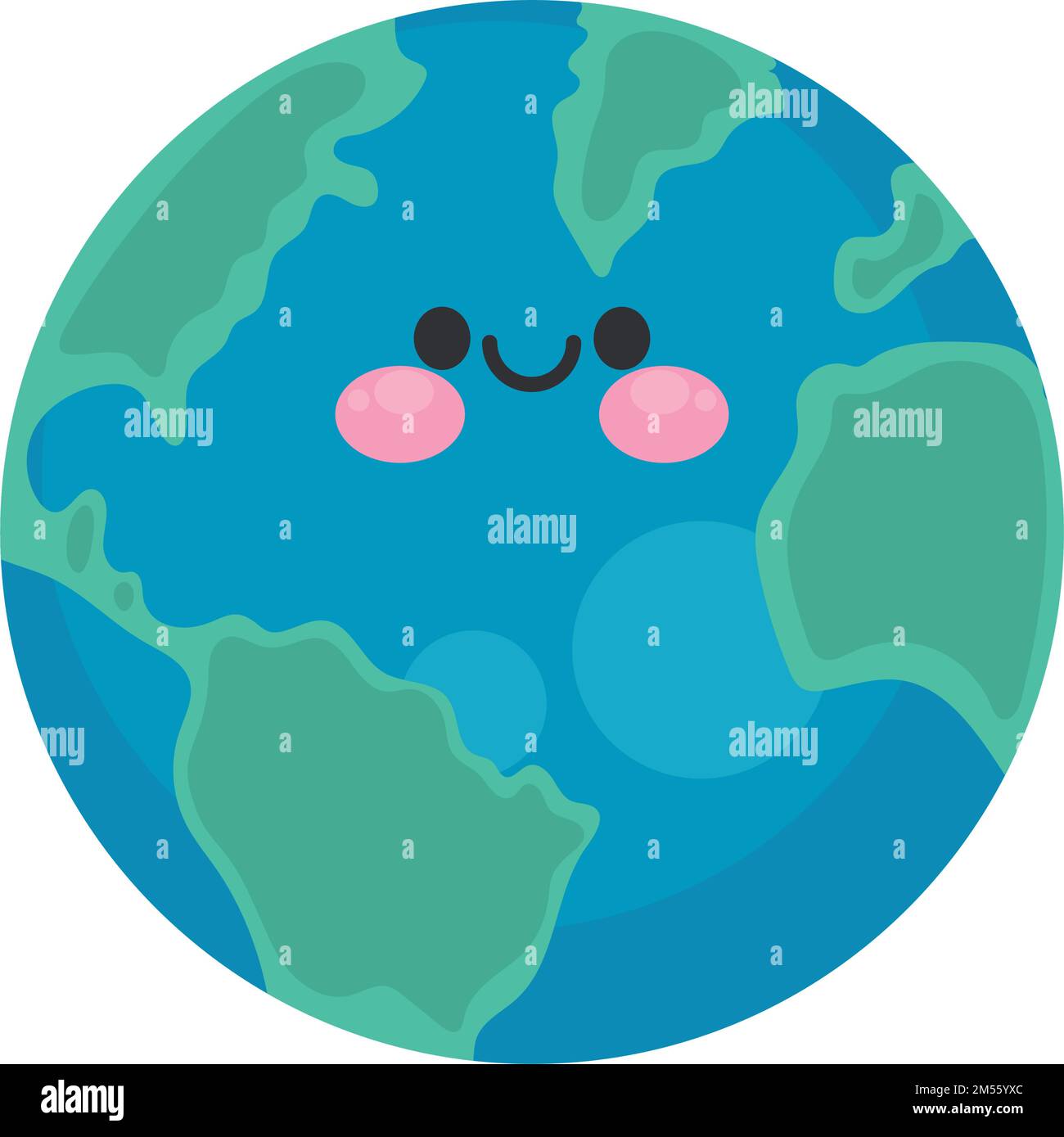 planet earth kawaii character Stock Vector Image & Art - Alamy