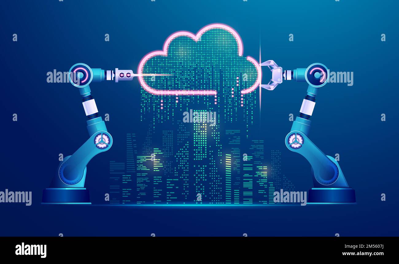 Industry 4.0 manufacturing Stock Vector Images - Alamy