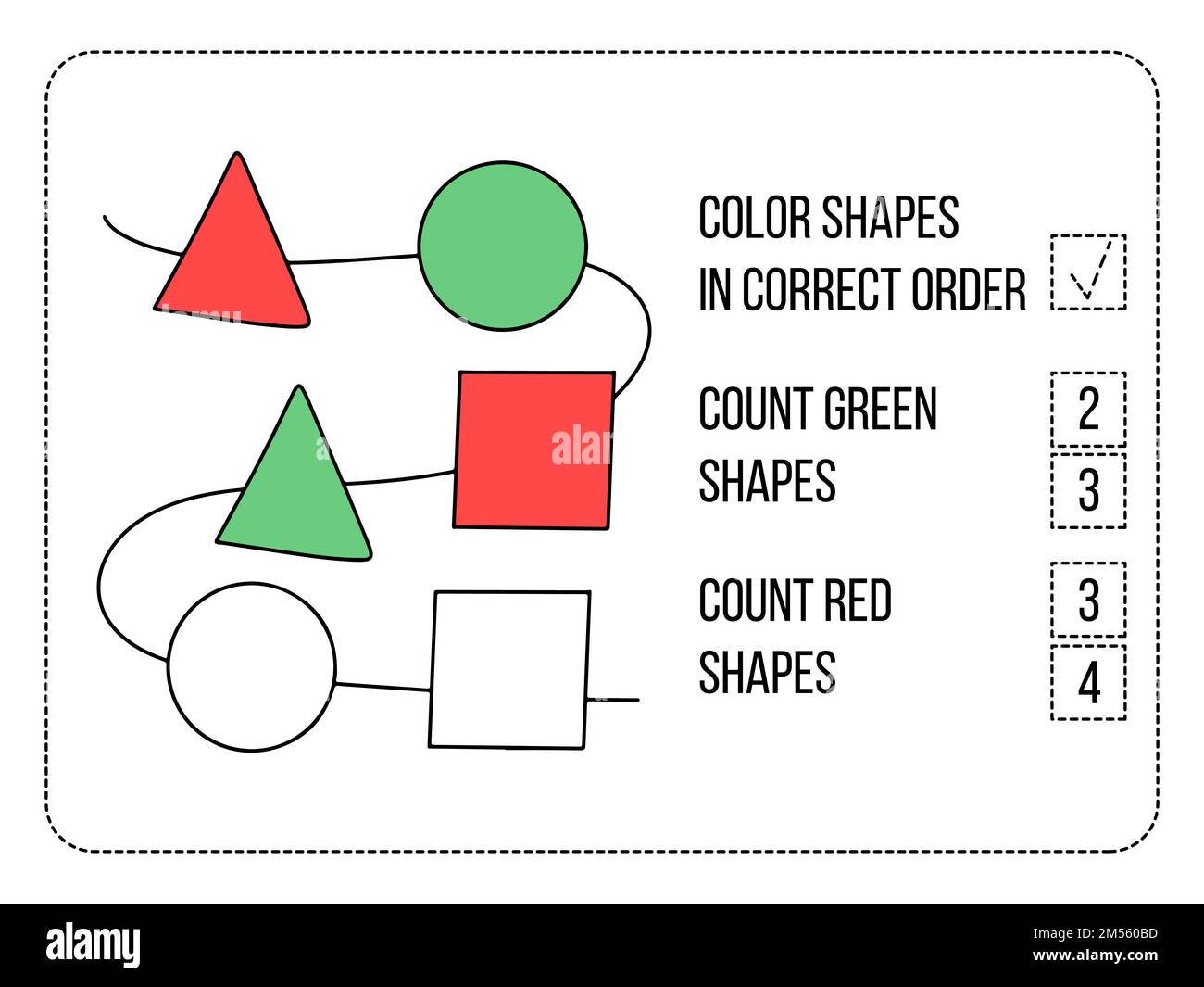 Color shapes game. Match by color. Education game for children ...