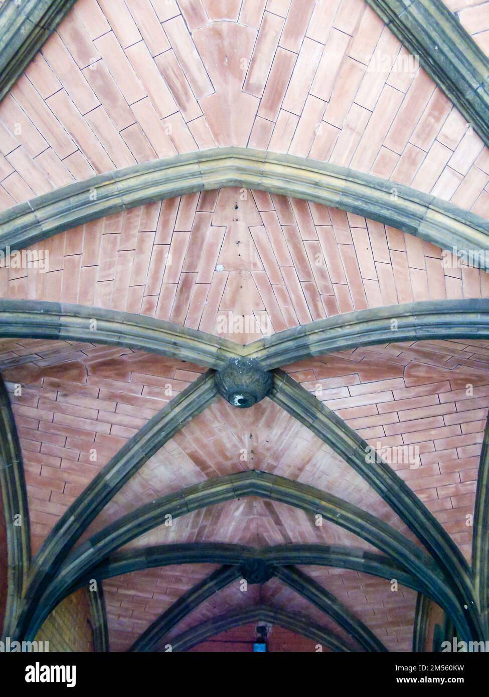 Brick vaulted ceiling in an old building Stock Photo - Alamy