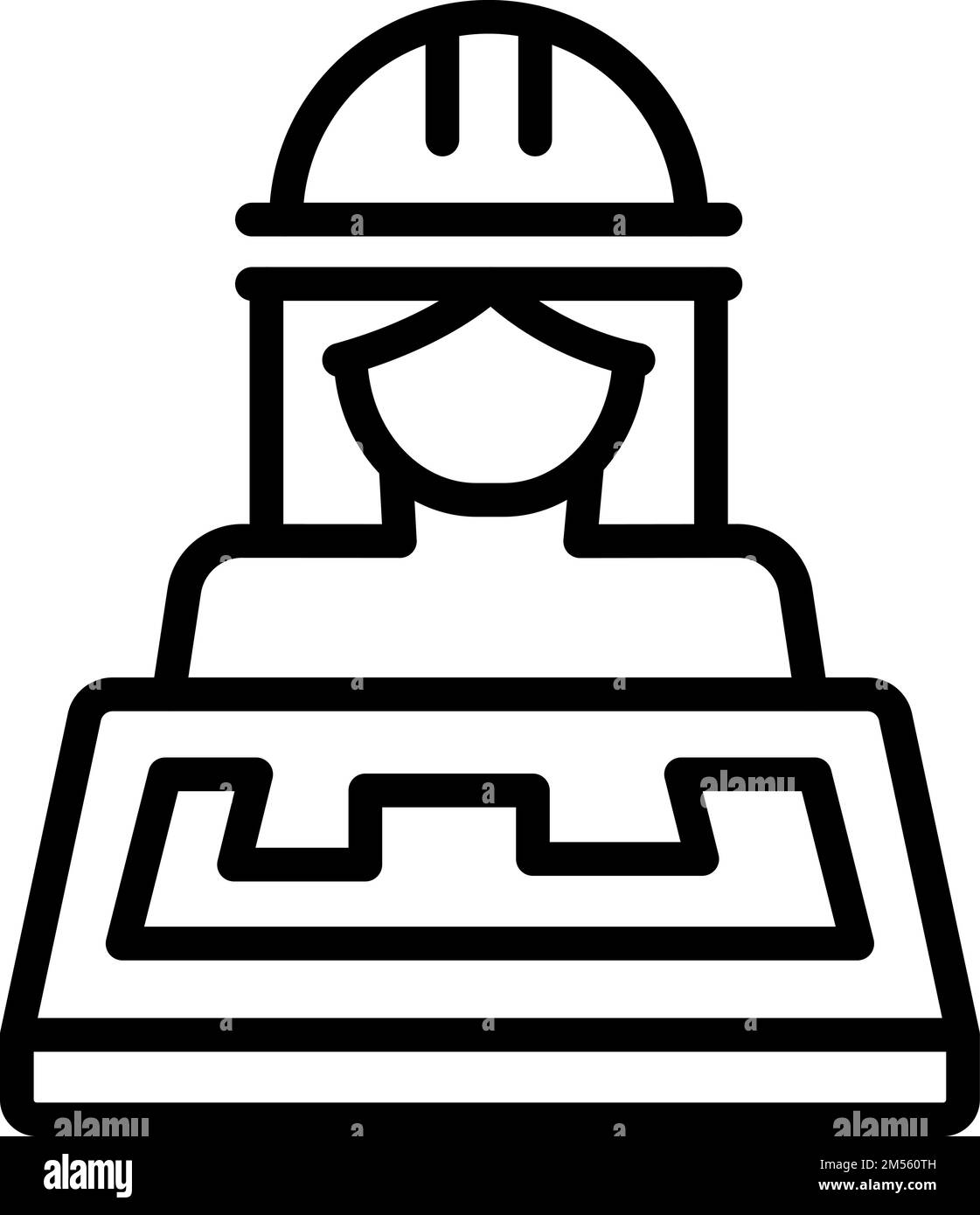 Black female factory worker Stock Vector Images - Alamy