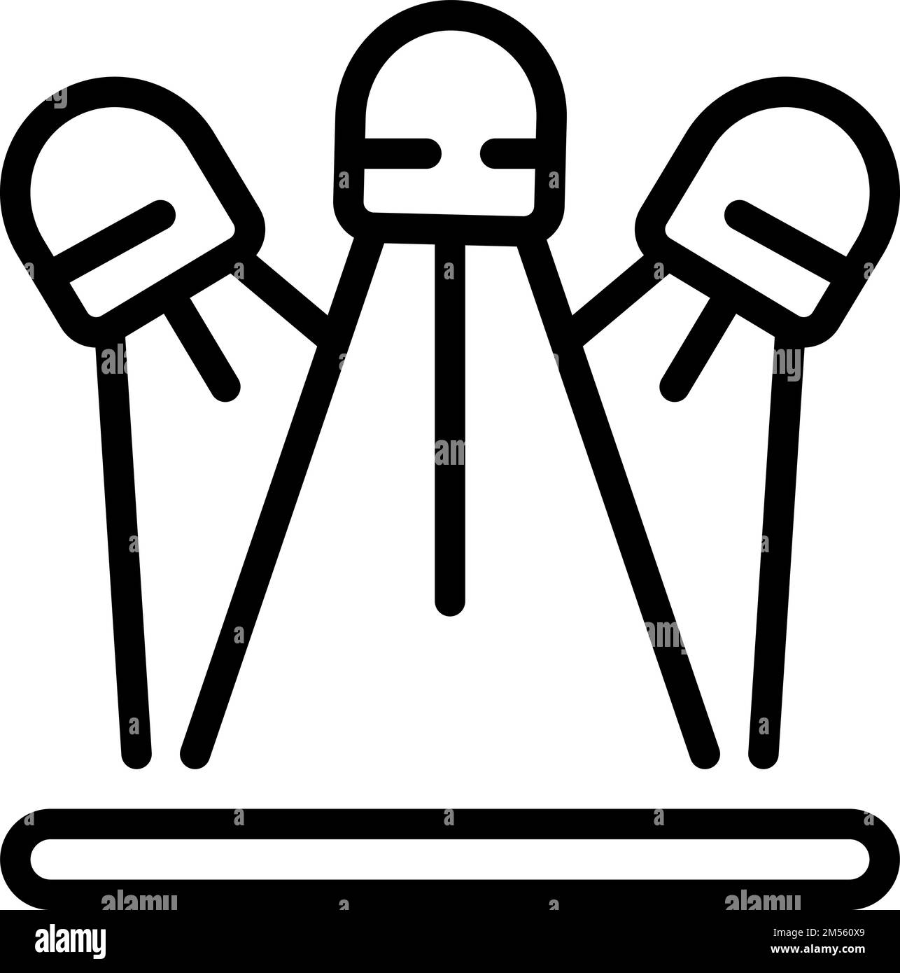 Scene student club icon outline vector. Study people. Group acting ...