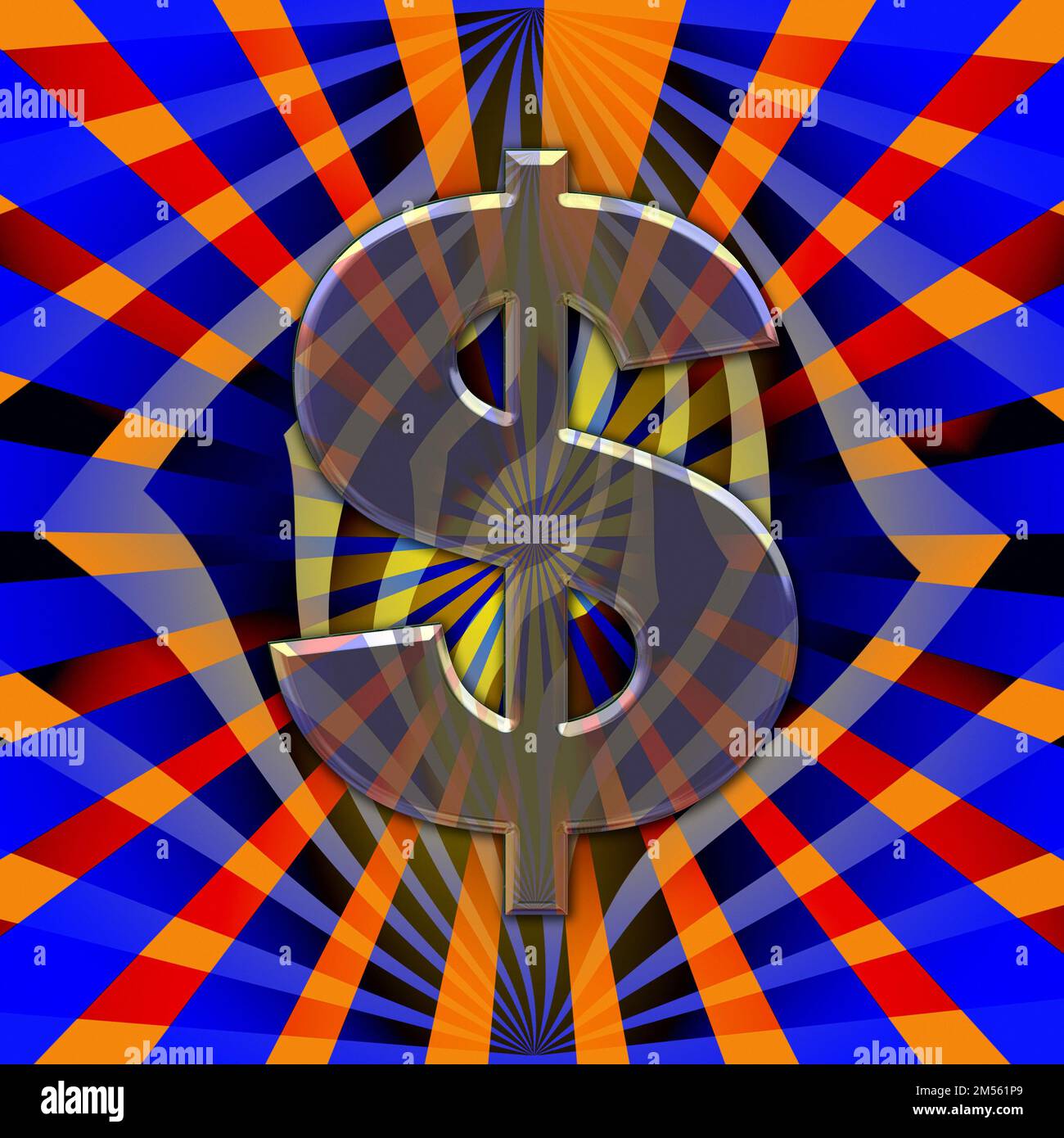 Dollar sign pop art background. 3D rendering Stock Photo - Alamy