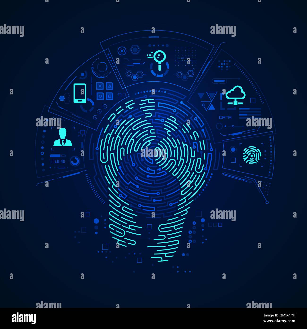 Digital identity technology consumer Stock Vector Images - Alamy