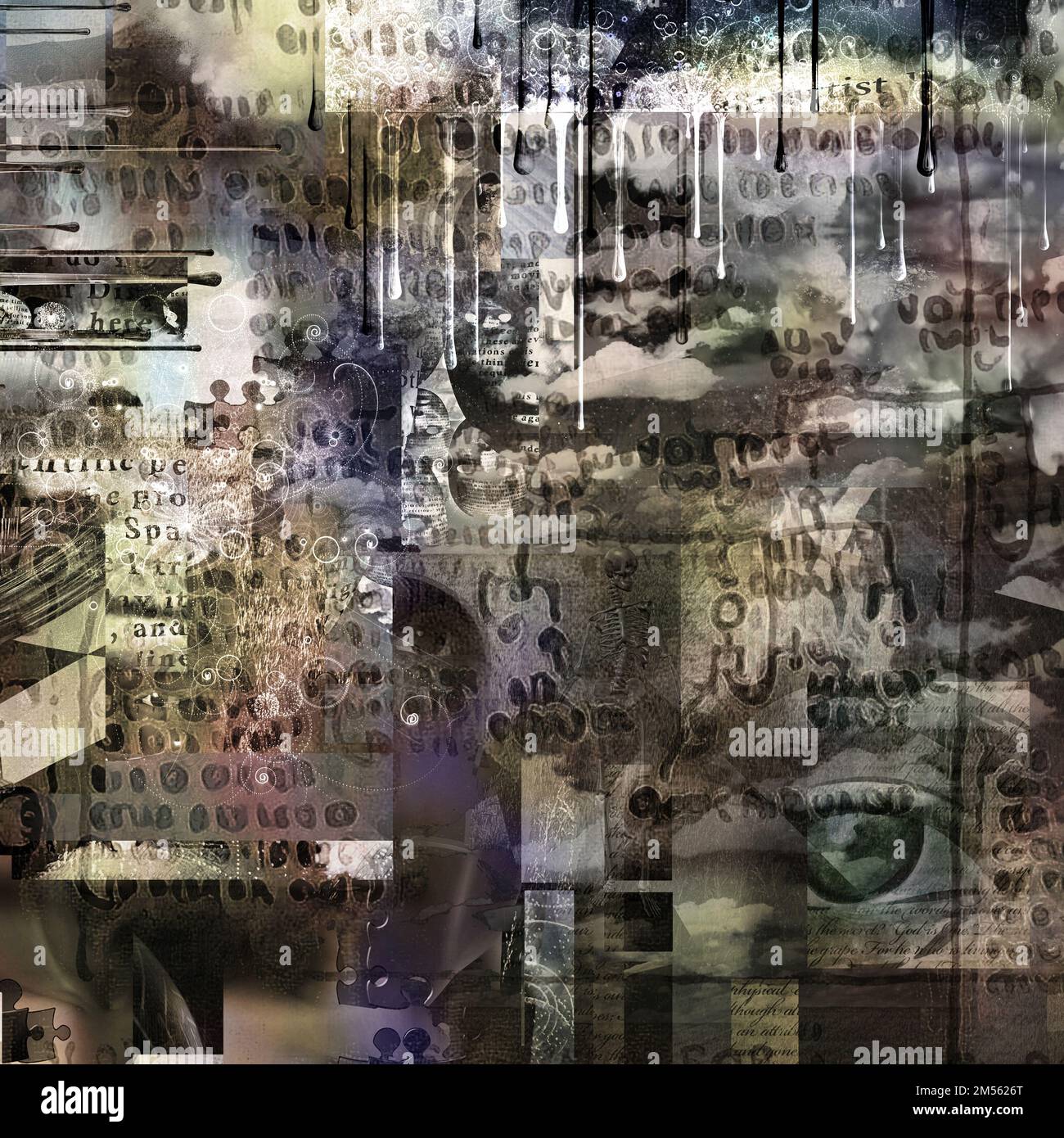 Complex abstract with symbols. 3D rendering Stock Photo - Alamy