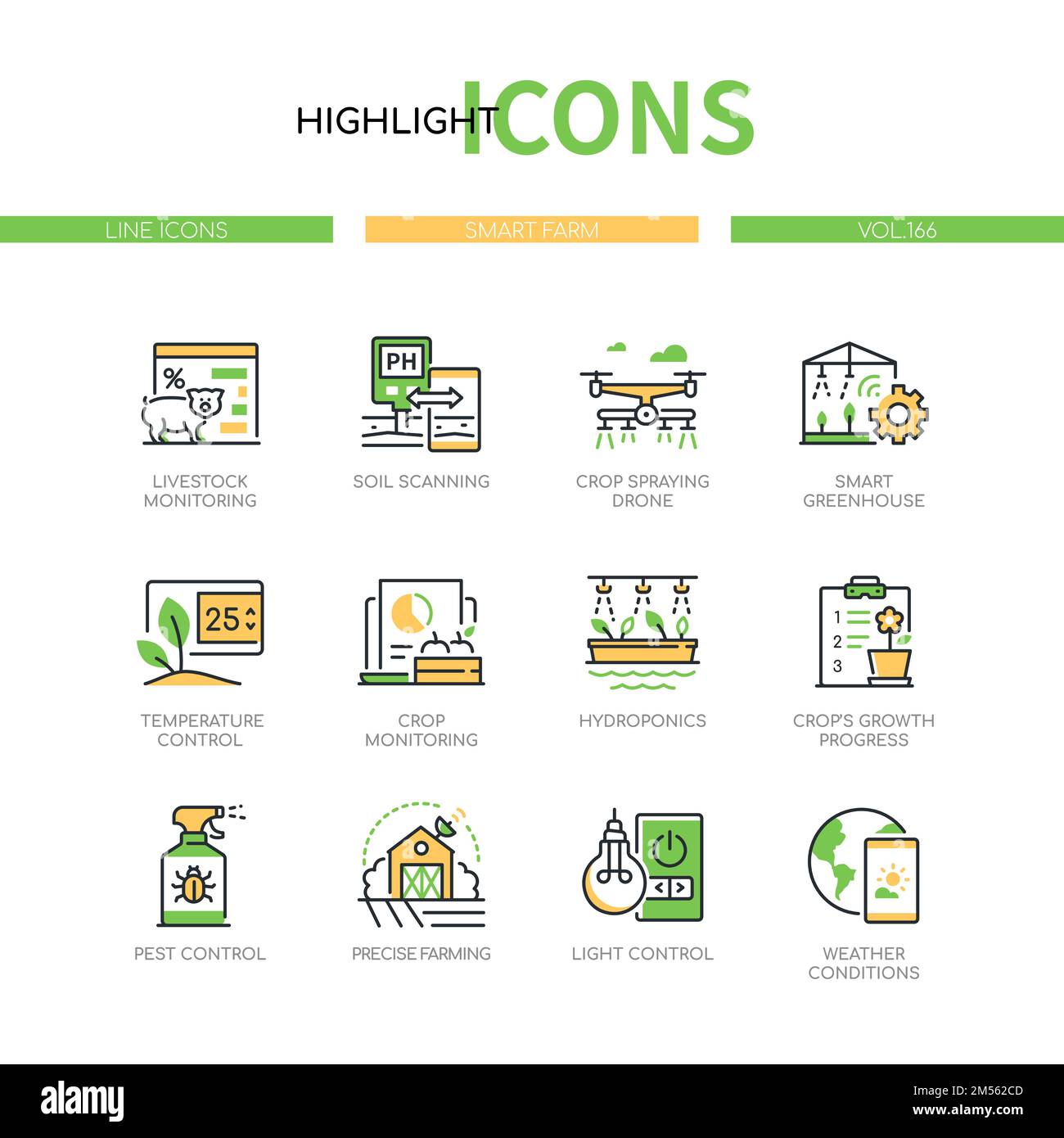 Sprinkler on farm in Stock Vector Images - Alamy