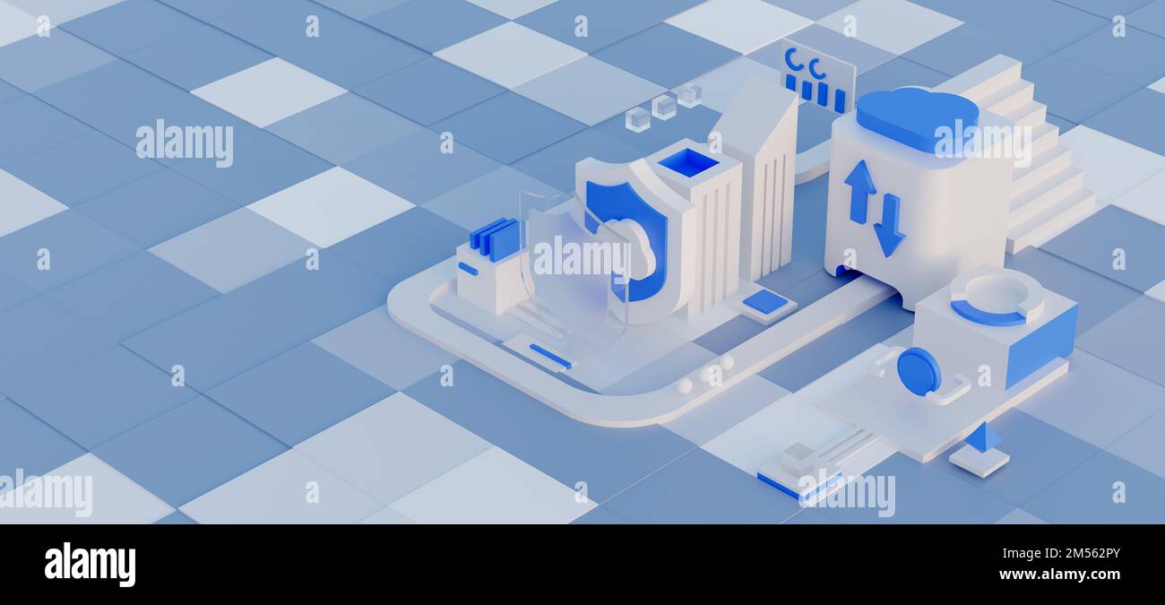 Cloud storage for downloading an isometric. A digital service or ...