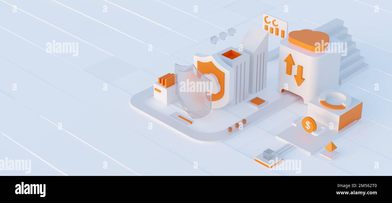 Cloud storage for downloading an isometric. A digital service or ...