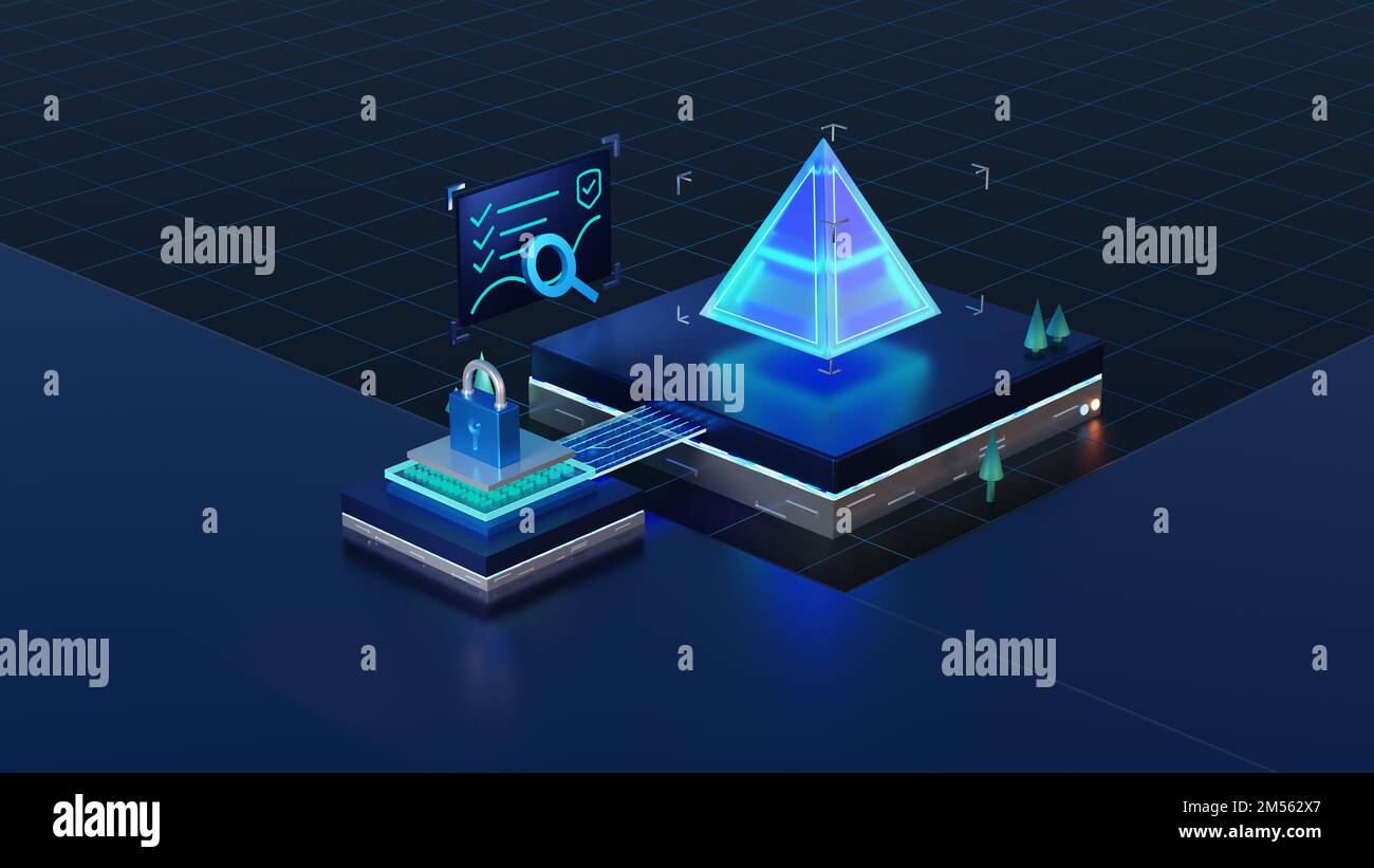 Cyber security design concept on dark blue background. Illustrates ... Cyber security design concept on dark blue background. Illustrates ...