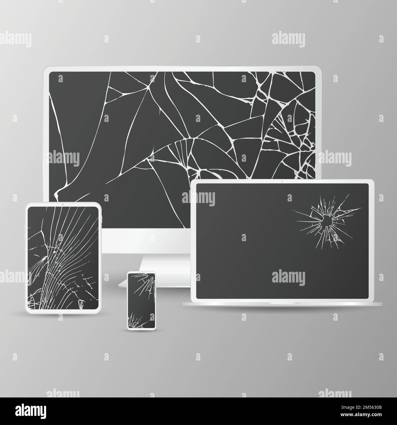 Custom digital gadgets cracks Stock Vector Image & Art - Alamy