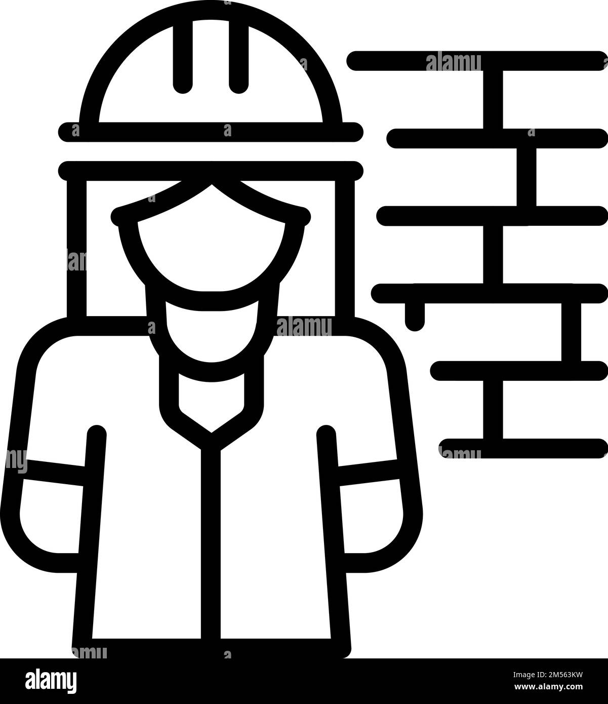 Black female factory worker Stock Vector Images - Alamy