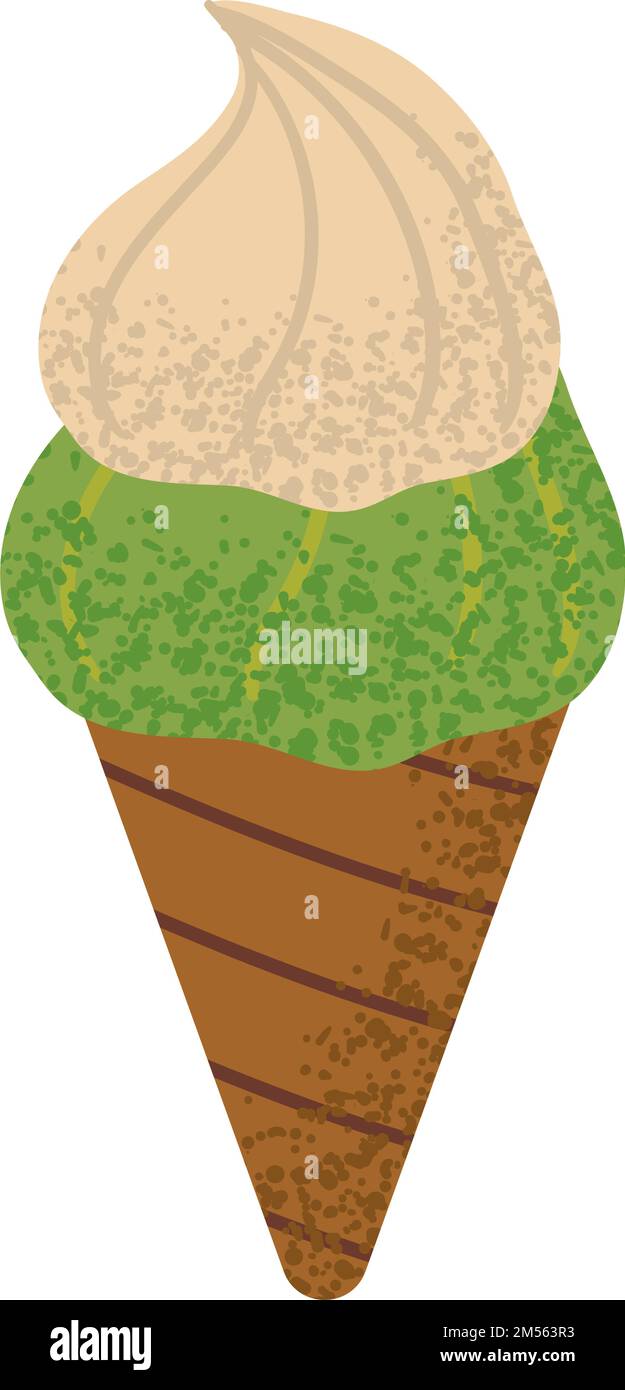 green tea ice cream Stock Vector Image & Art - Alamy