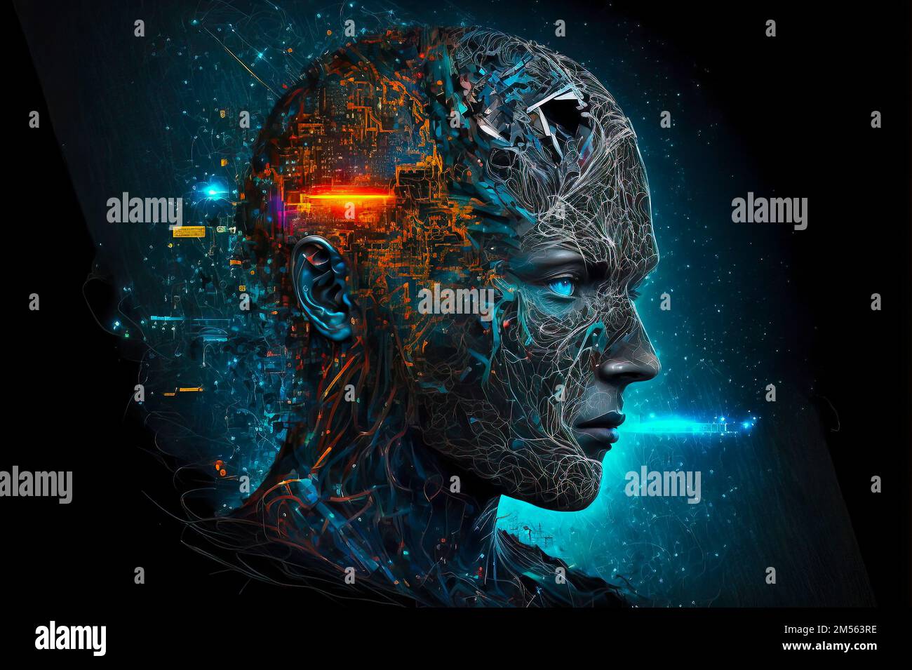 Quantum matrix background hi-res stock photography and images - Alamy