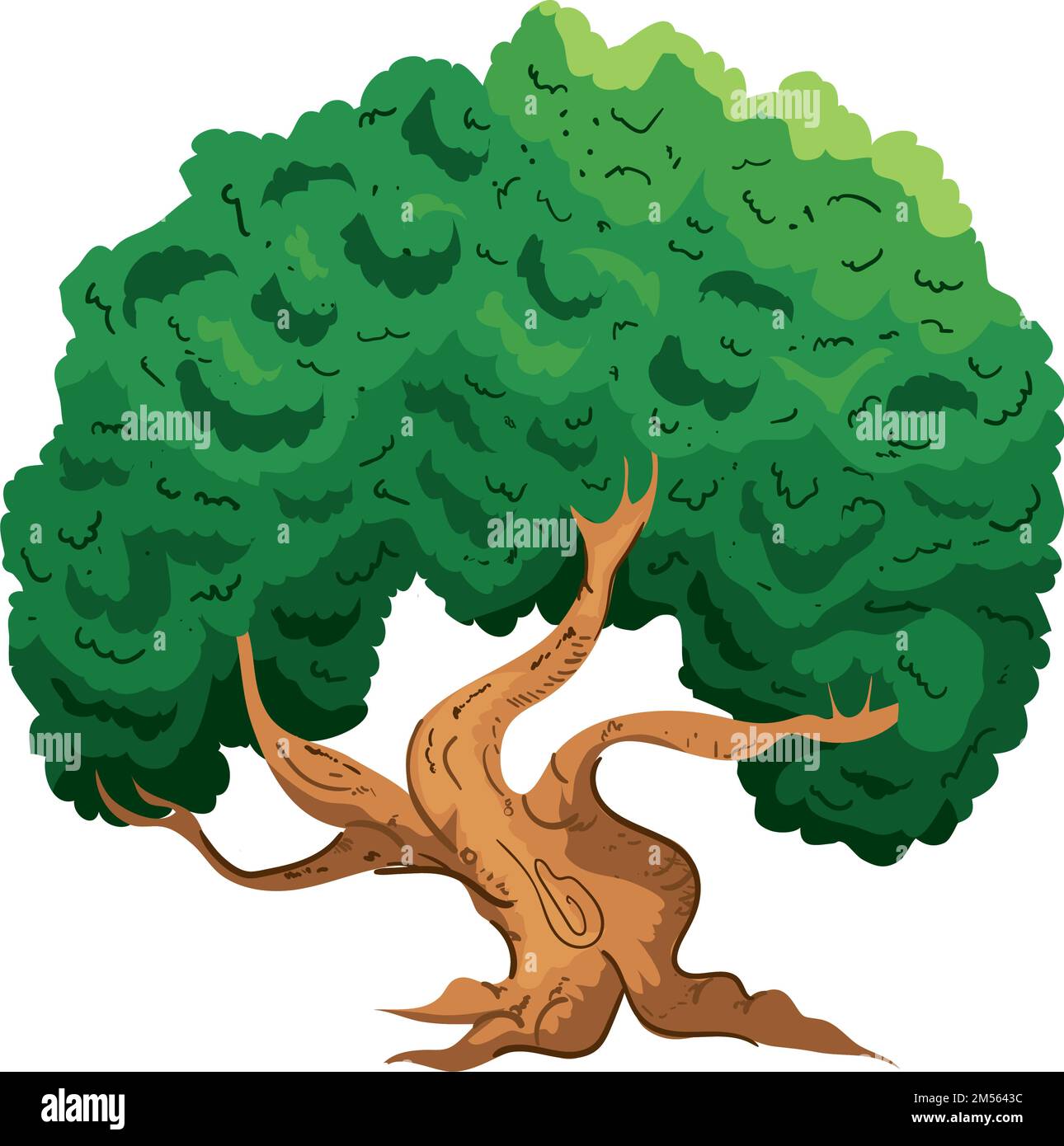 greenery tree frond Stock Vector Image & Art - Alamy