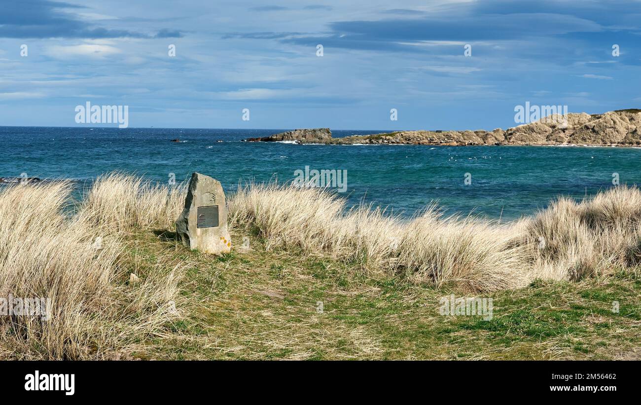 Hopeman beach huts hi-res stock photography and images - Alamy