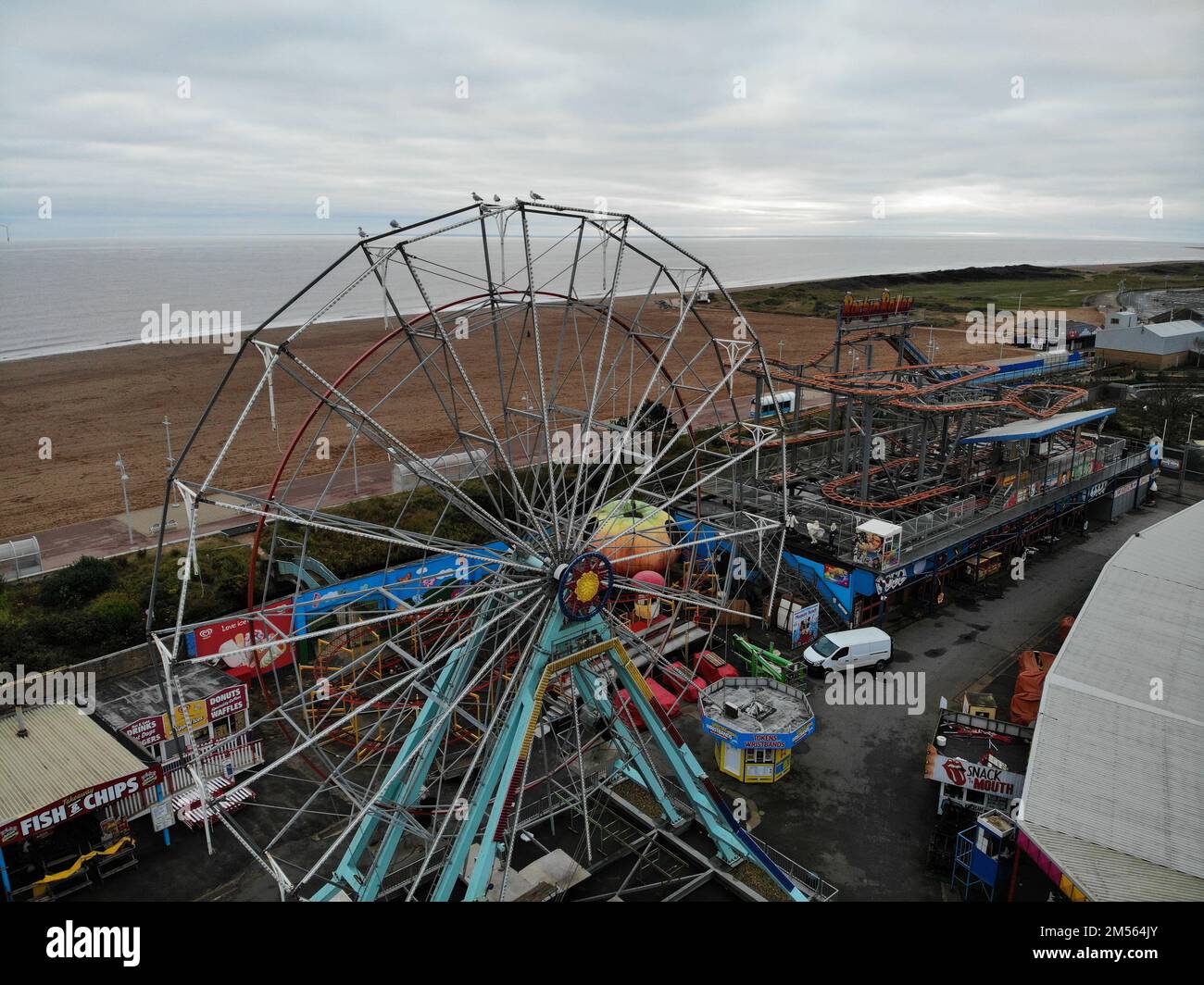 Skegness, UK. 7th Dec, 2022. (EDITORS NOTE: Image taken with drone ...