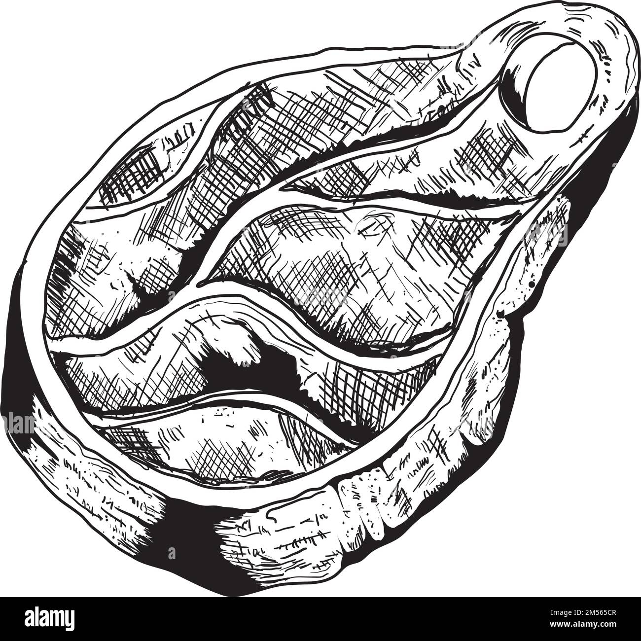 beef steak bbq sketch Stock Vector Image & Art - Alamy