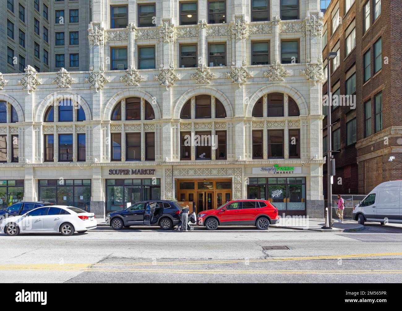 Terra cotta-clad Standard Building, built in 1924 as the Brotherhood of Locomotive Engineers ...