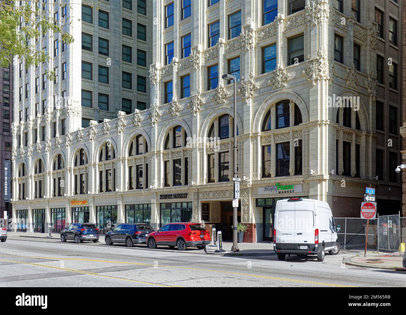 Terra cotta-clad Standard Building, built in 1924 as the Brotherhood of ...