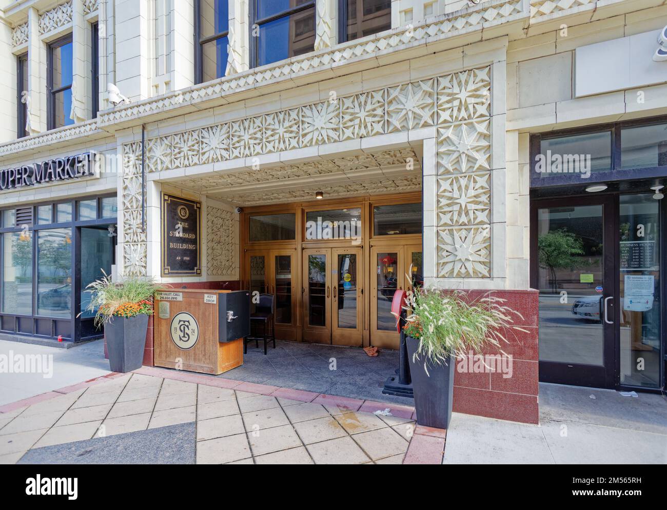 Terra cotta-clad Standard Building, built in 1924 as the Brotherhood of ...