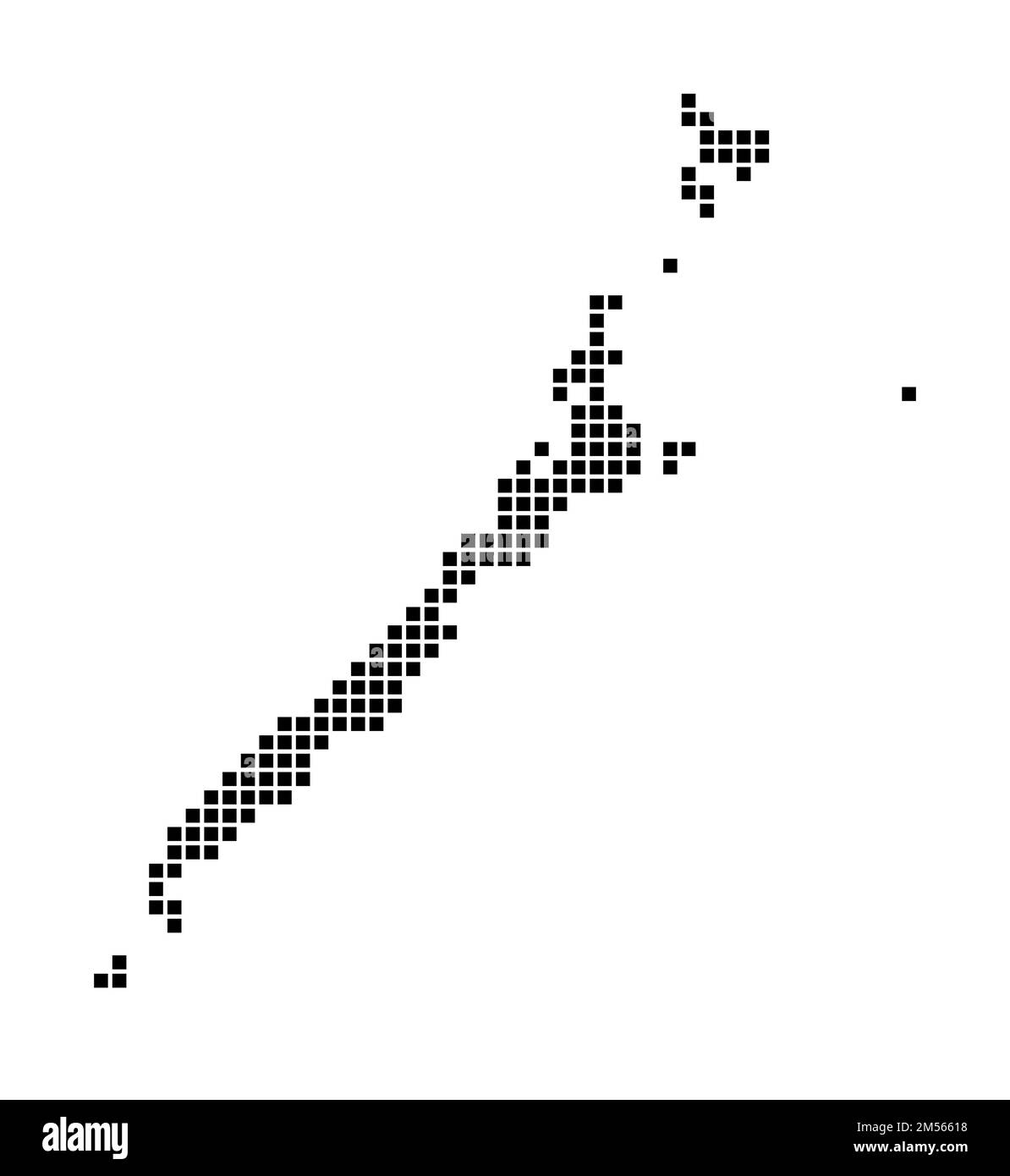 Palawan map. Map of Palawan in dotted style. Borders of the island ...