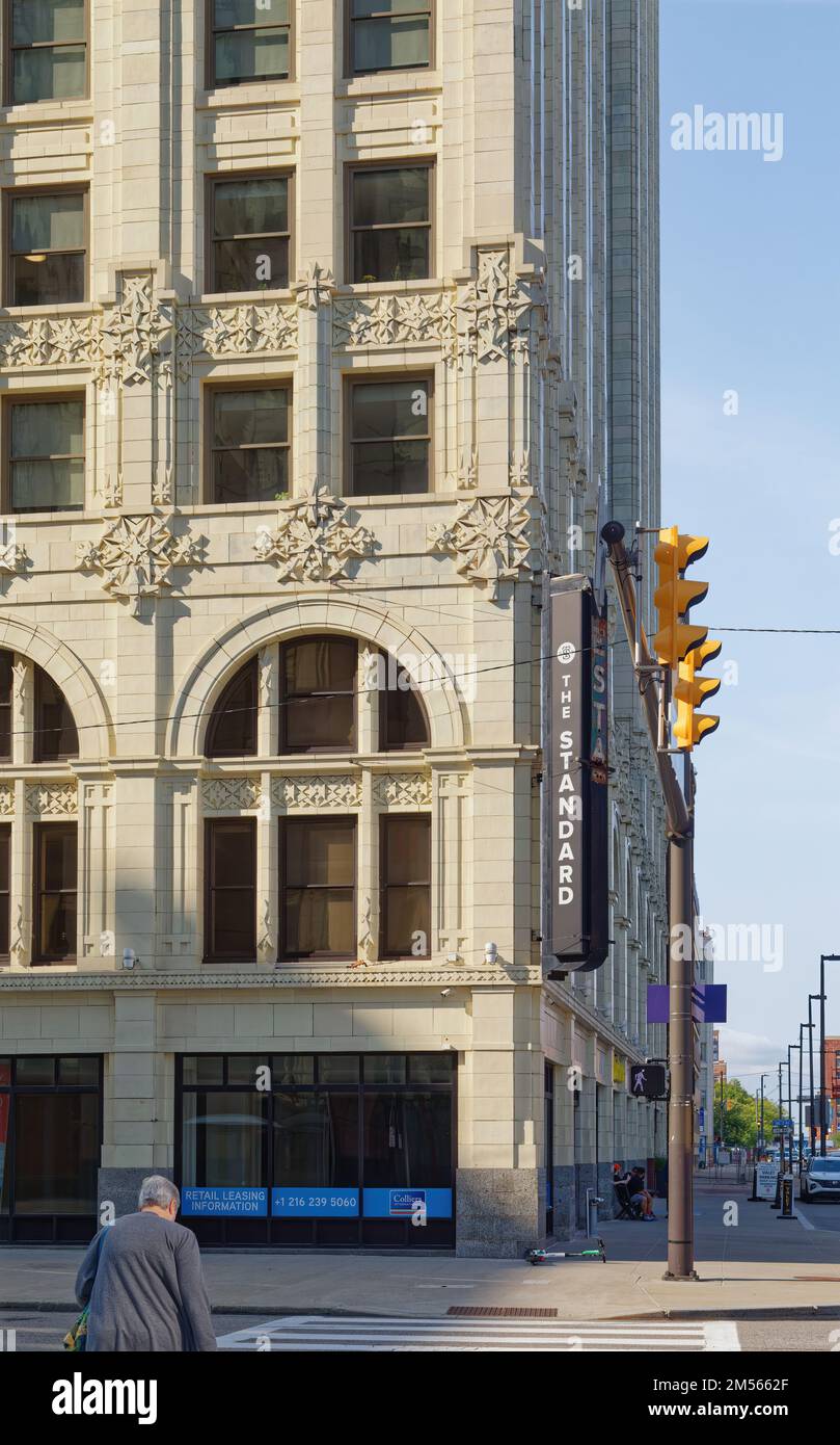 Terra cotta-clad Standard Building, built in 1924 as the Brotherhood of ...