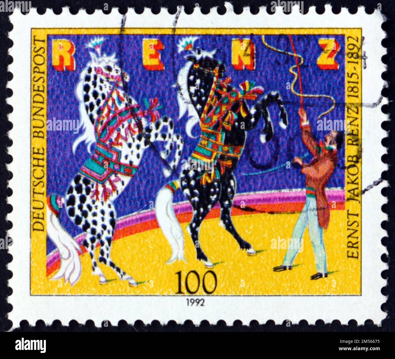 GERMANY - CIRCA 1992: a stamp printed in Germany shows Ernst Jakob Renz ...