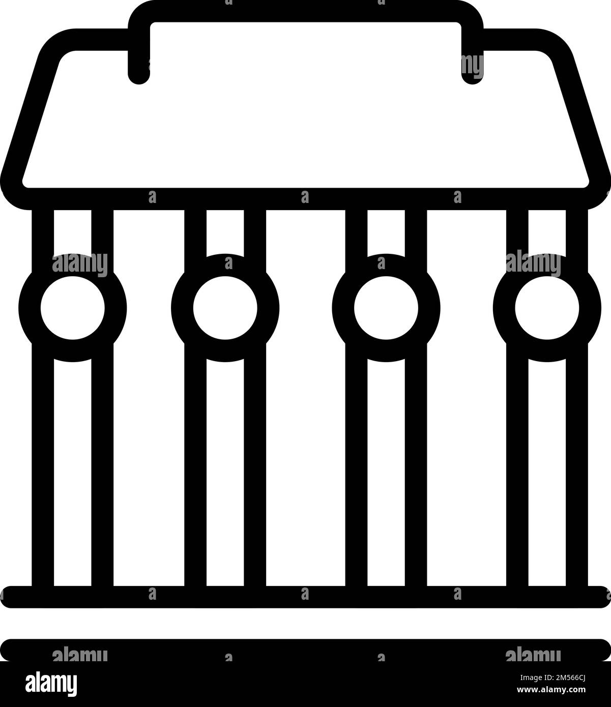 Backyard pergola icon outline vector. House patio. Pavilion garden ...