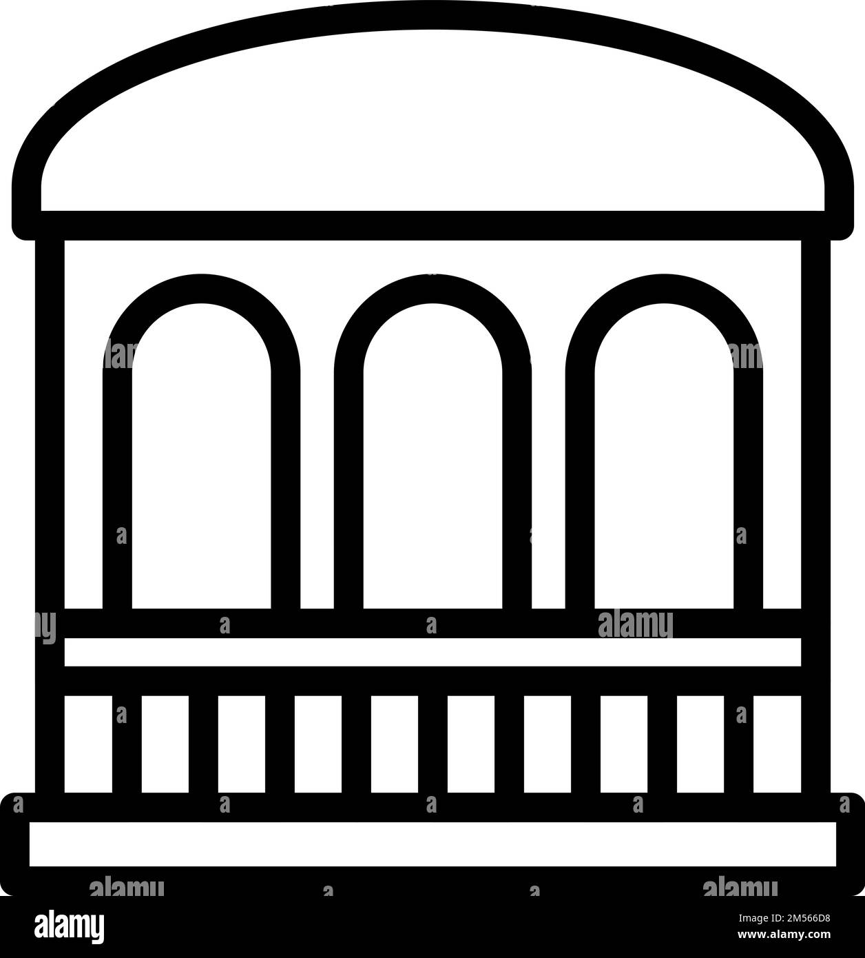Rest pergola icon outline vector. House pavilion. Altcove patio Stock ...
