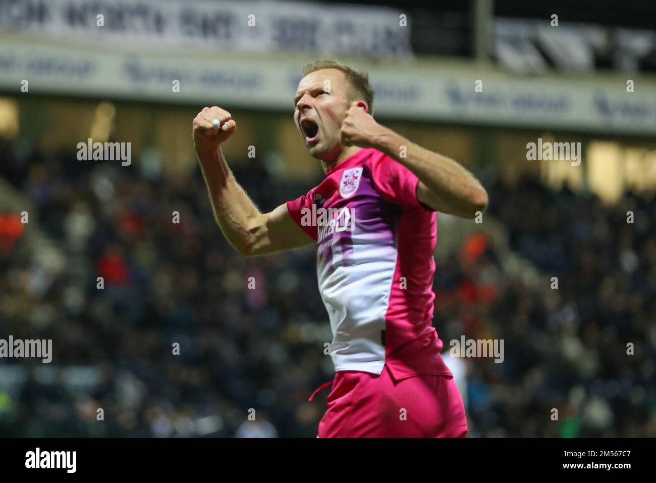 Preston, UK. 26th Dec, 2022. Jordan Rhodes #9 of Huddersfield Town ...
