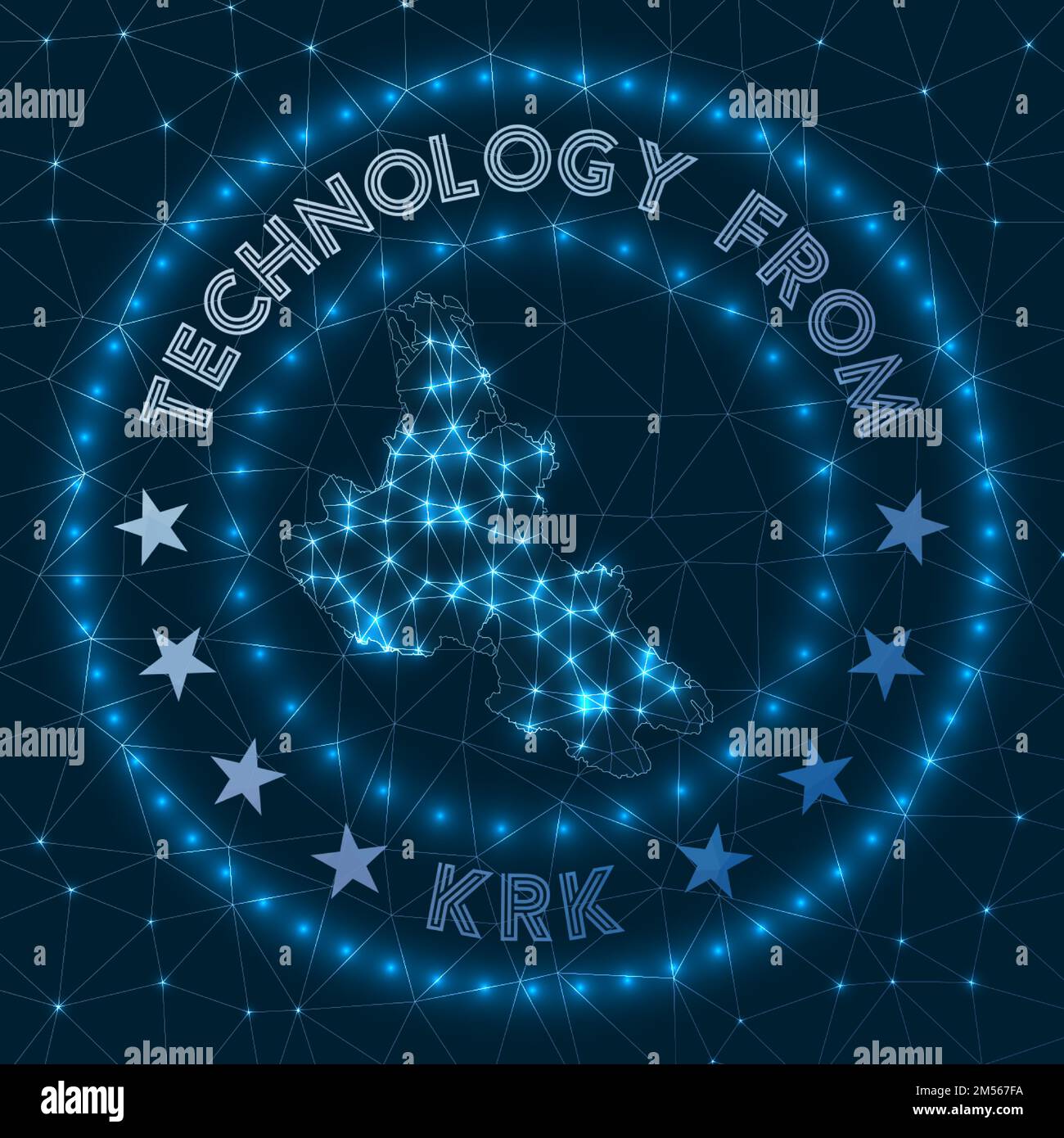 Krk technology logo Stock Vector Images - Alamy