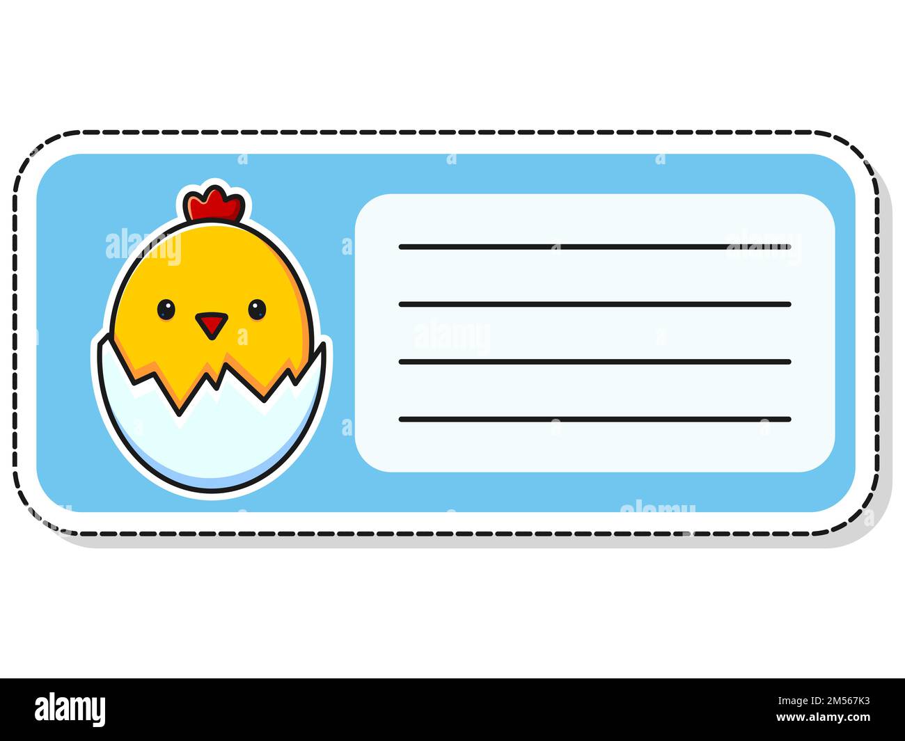 children label. Notebook stickers. Notepad stickers. Vector ...