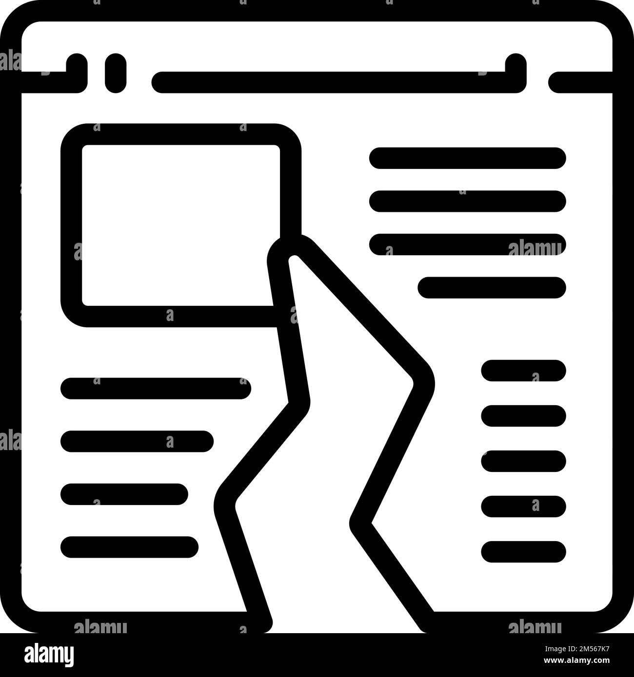 Web attack icon outline vector. Cyber crime. Online virus Stock Vector ...