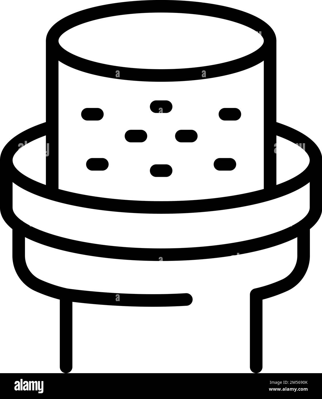 Bottle cork icon outline vector. Wine cellar. Barrel food Stock Vector ...