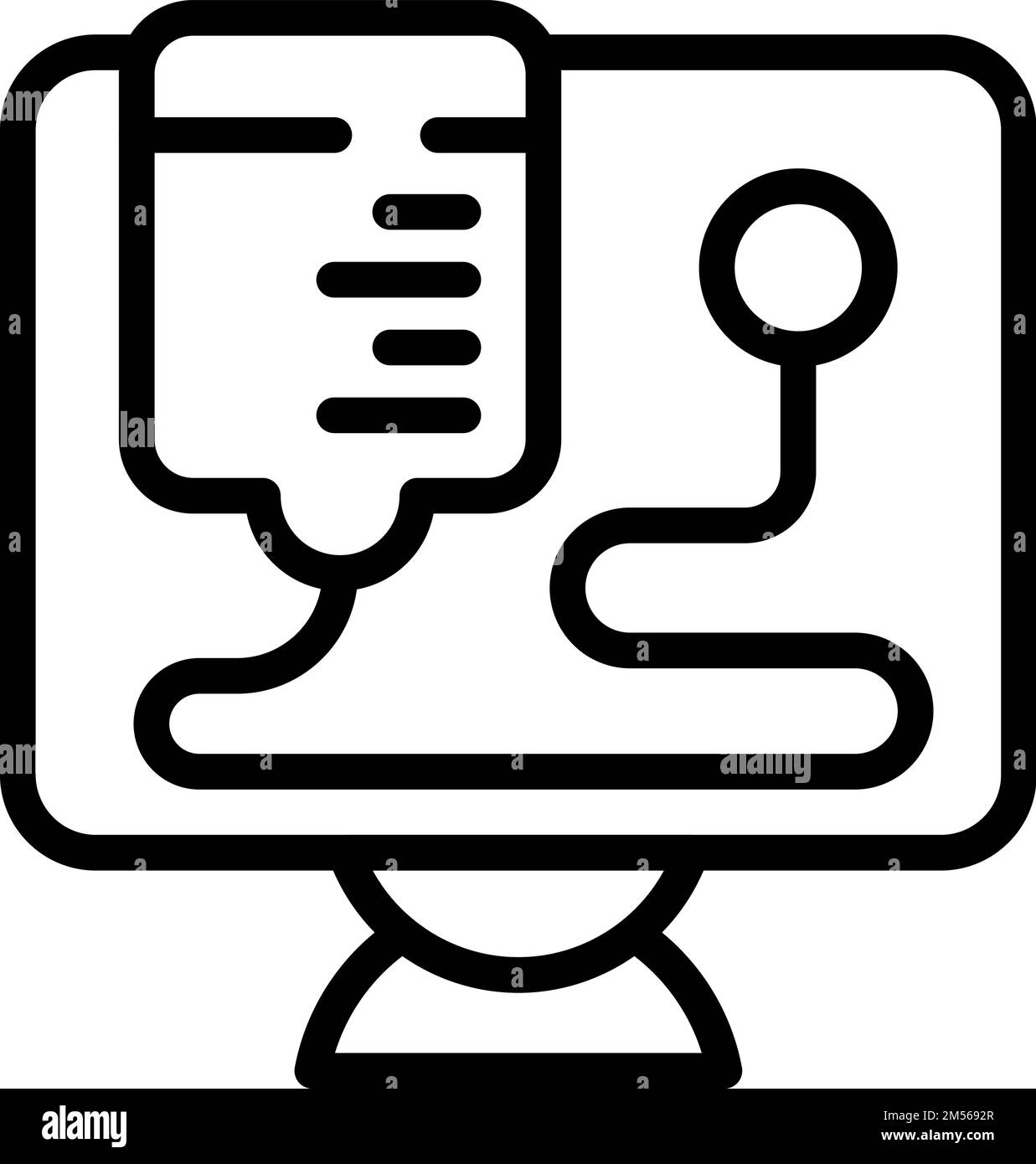 Hacker pc icon outline vector. Cyber crime. Data fraud Stock Vector ...