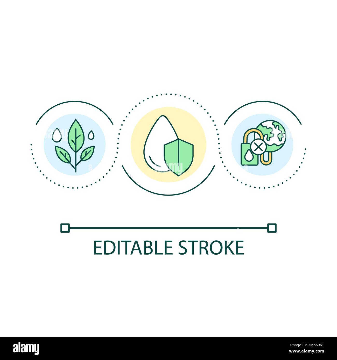Save water loop concept icon Stock Vector Image & Art - Alamy
