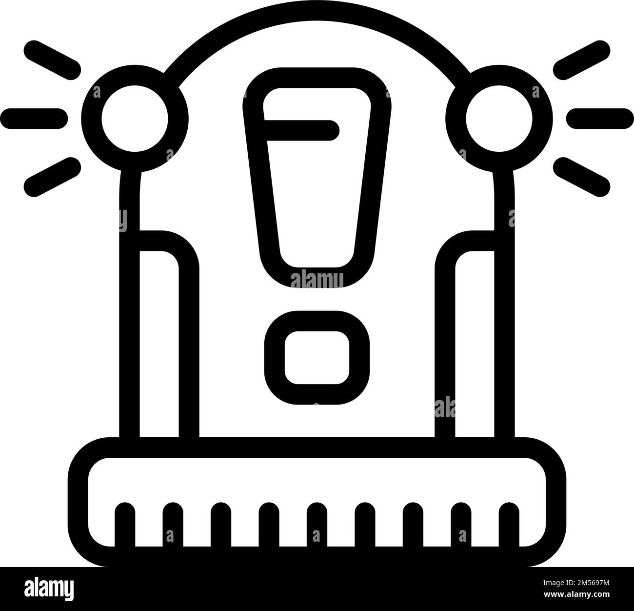 Cyber Alert Icon Outline Vector Hacker Crime Internet Criminal Stock Vector Image And Art Alamy