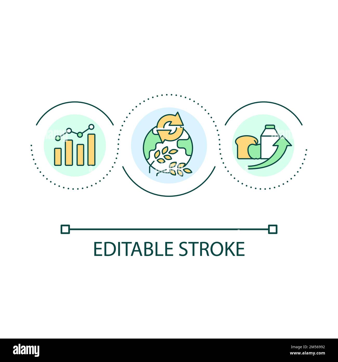 Food security loop concept icon Stock Vector Image & Art - Alamy