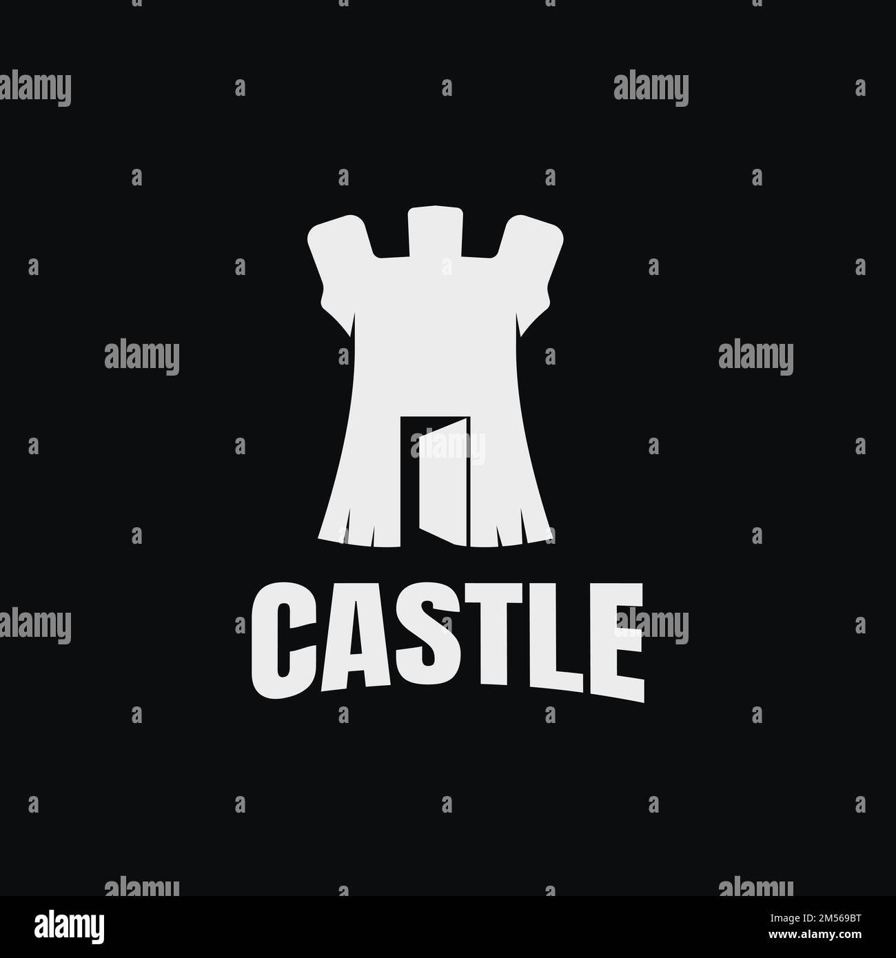 Medieval castle door Stock Vector Images - Alamy