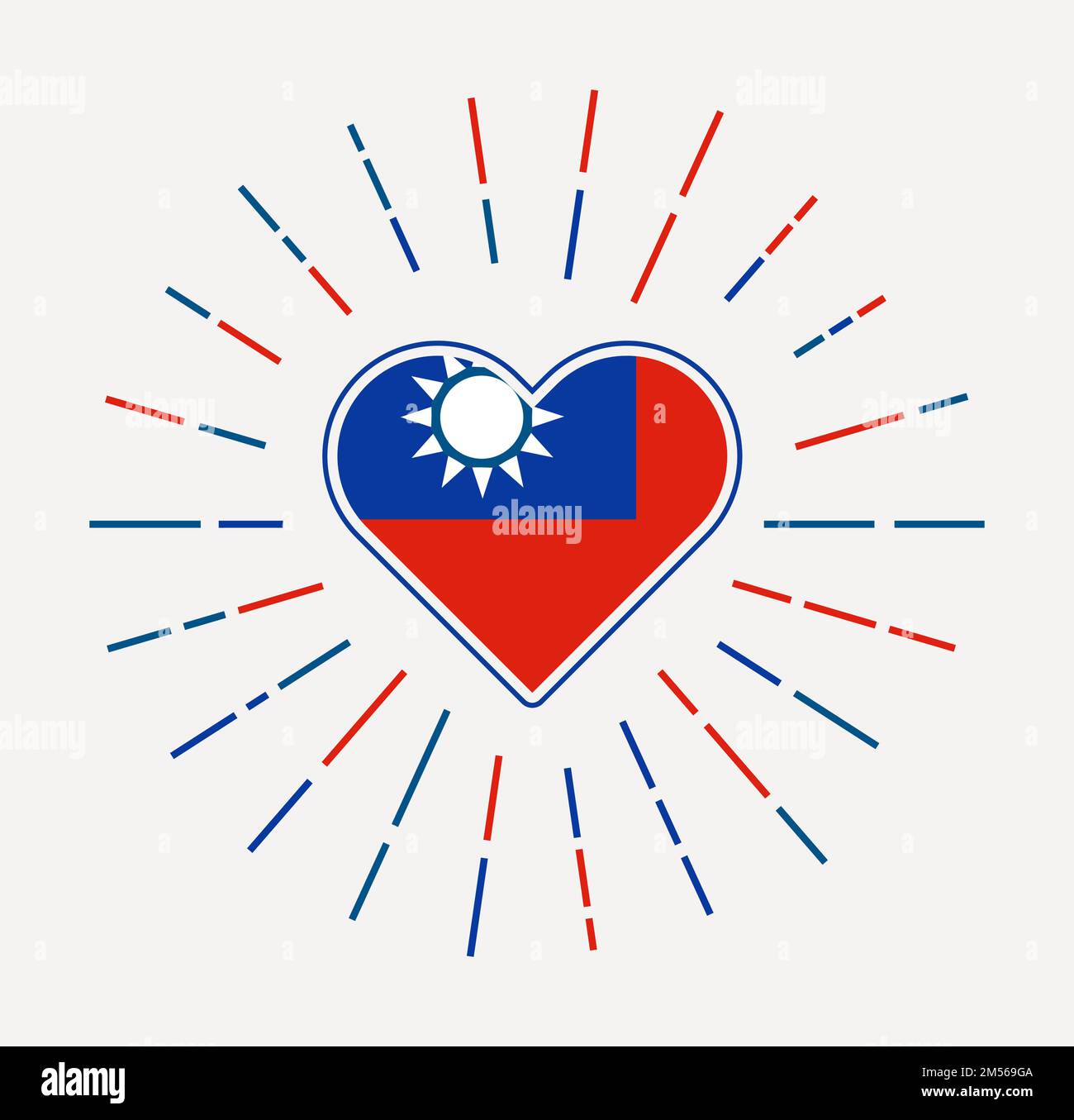 Love taiwan symbol heart flag Stock Vector Images - Alamy