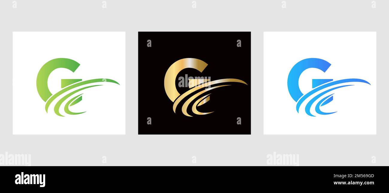 Letter G Logo Design Template. Monogram G Letter Logotype Symbol Stock ...