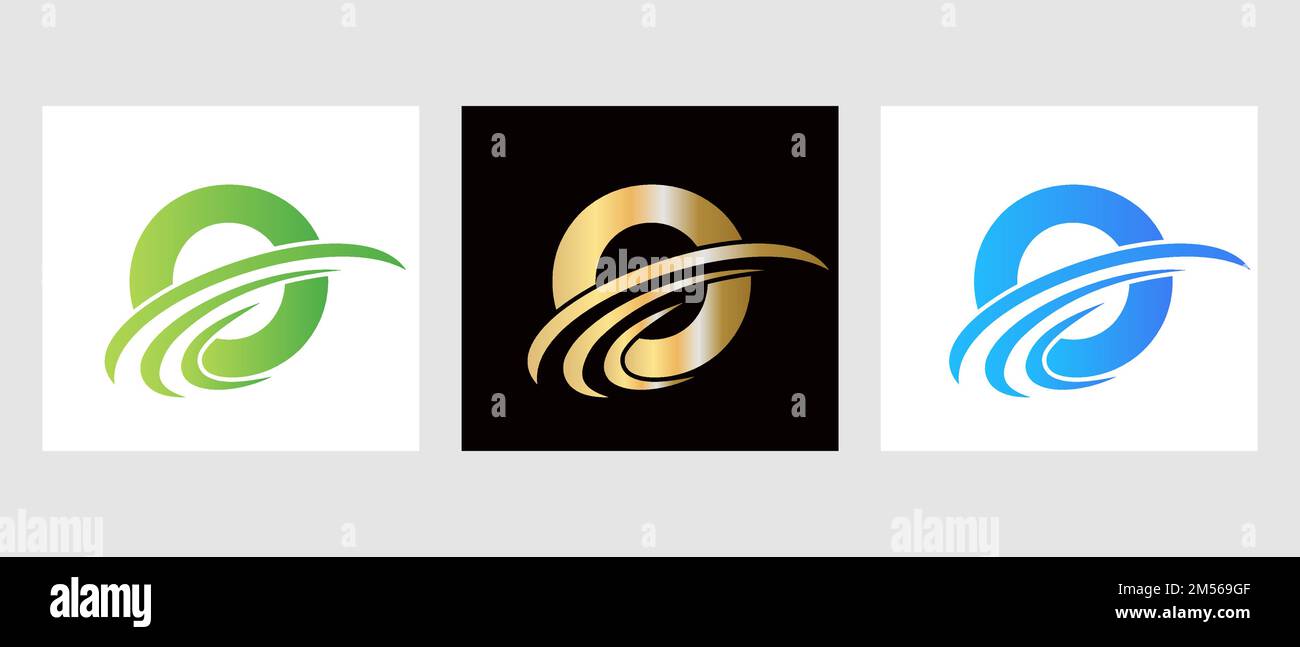 Letter O Logo Design Template. Monogram O Letter Logotype Symbol Stock ...