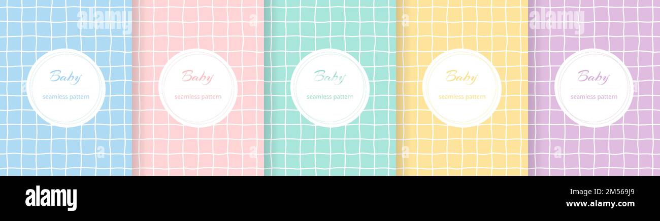 Cute baby seamless pattern. Repeating kid pattern. Repeated girls and ...